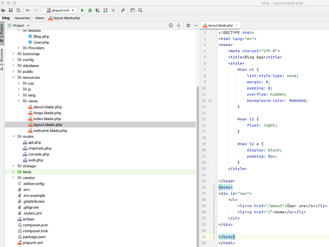 Laravel Layout - blog.admin-code.de